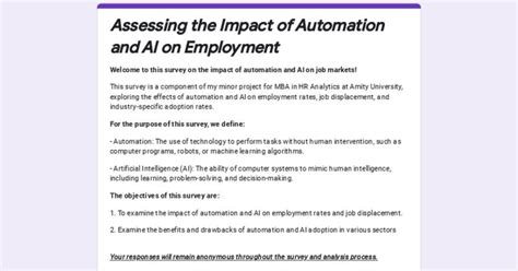 Ashwitha Reddy On Linkedin Assessing The Impact Of Automation And Ai