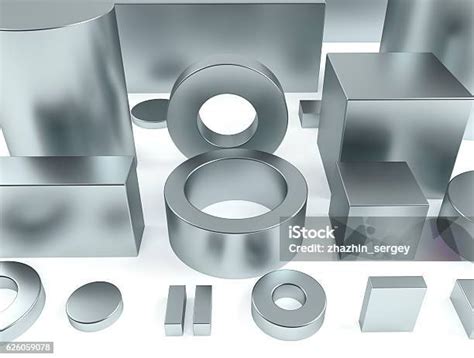 금속 모양 철과 네오디뮴 자석 3d 렌더링 0명에 대한 스톡 사진 및 기타 이미지 0명 3차원 형태 강철 Istock