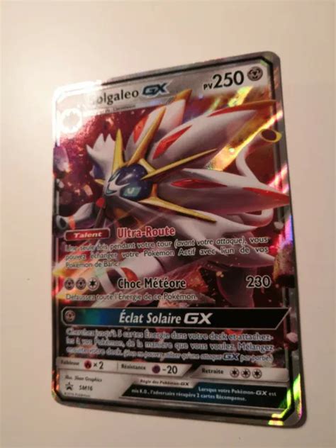 CARTE POKÉMON SOLGALEO GX Promo SM16 Etat EXCELLENT EUR 6 90