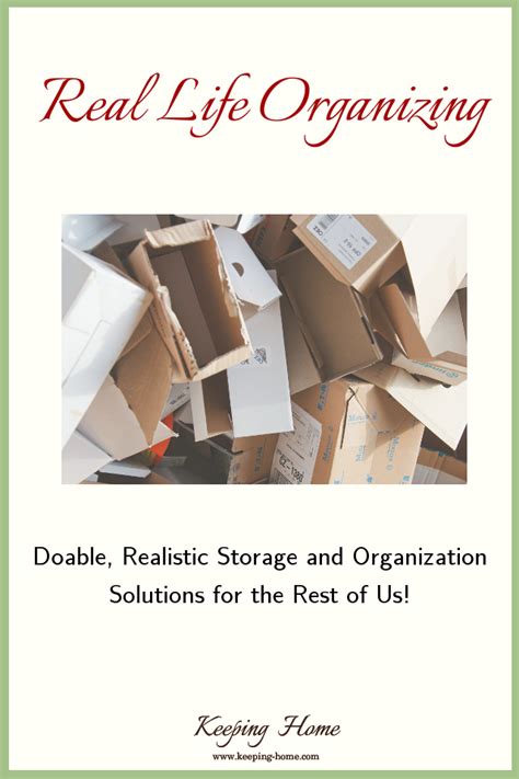 Real Life Organizing Keeping Home