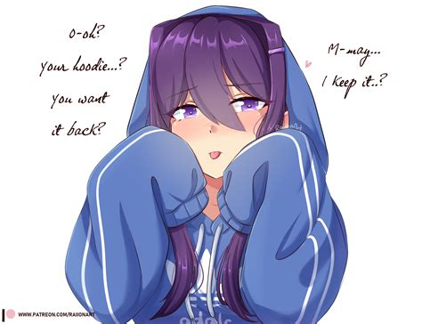 Yuri Stealing Your Hoodie Rddlc