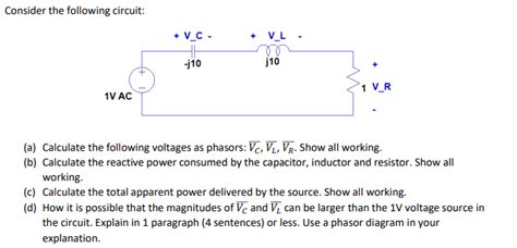 Solved Consider The Following Circuit A Calculate The Chegg