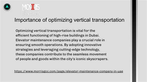 PPT Elevator Maintenance Companies In Dubai PowerPoint Presentation