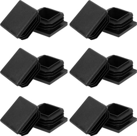 Allecto Plus Lamellenstop 20 X 20 Mm Zwart 12 Stuks Kunststof