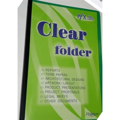 Clear Folder Clear Sliding Folder Long Short Size Price Per Piece