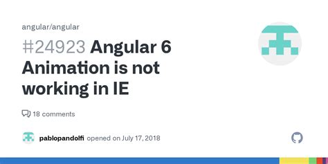 Angular Animation Is Not Working In Ie Issue Angular Angular Github