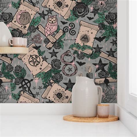 Dark Academia Moody Wallpaper Spoonflower