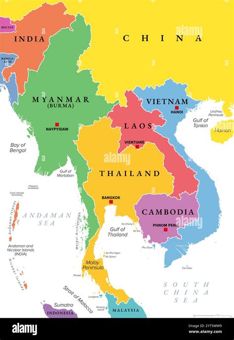 Indochina Peninsula On World Map