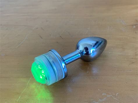 Rgb Led Light Up Smart Steel Anal Butt Plug Toy With Remote Etsy