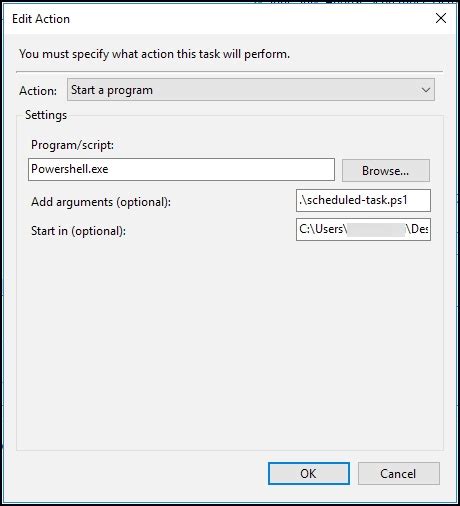 solved best group or permissions for domain user to run scheduled task
