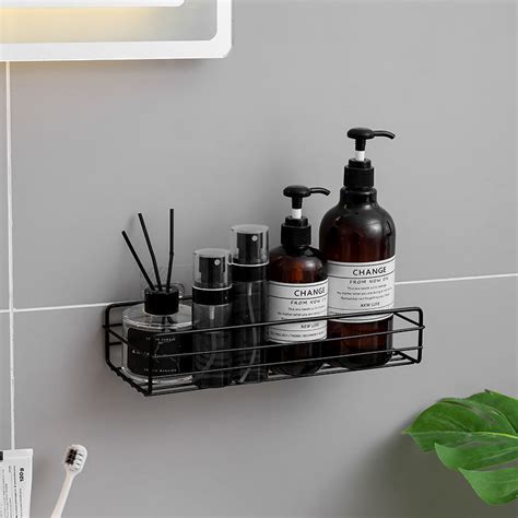 Atroom ชั้นวางของติดผนัง ที่ใส่ของติดผนังในห้องน้ำ ชั้นใส่ของในห้องน้ำ ตะแกรงวางของแบบติดผนัง