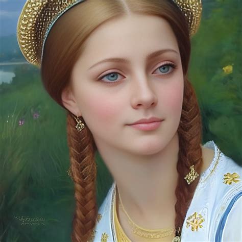 Портрет русской женщины русский стиль в стиле художника Виктора Васнецова In 2023