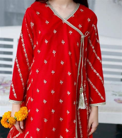 Buy Malhaar Angrakha Style Frock For Girls By Modest Ladoo In Pakistan Online Shopping In Pakistan