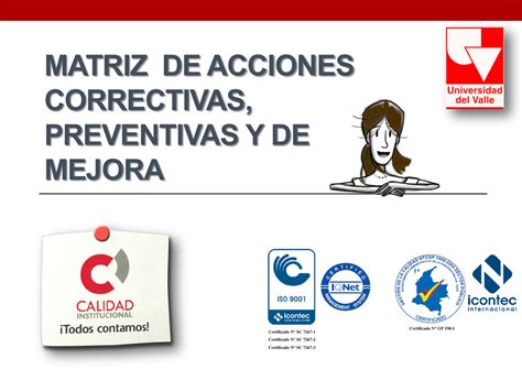 Acciones Correctivas Preventivas Y De Mejora Acciones Correctivas
