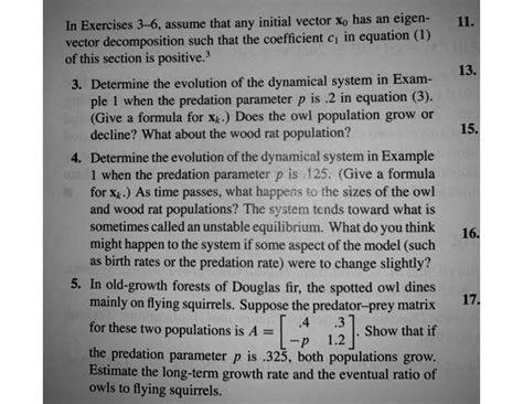 Solved In Exercises 3 6 Assume That Any Initial Vector Xo Has An