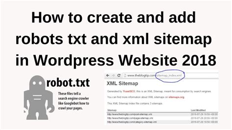 How To Create And Add Robots Txt And Xml Sitemap In Wordpress Website YouTube