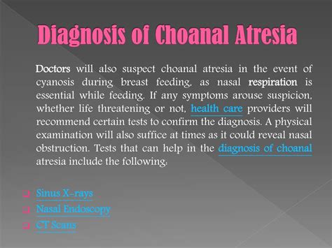Ppt Choanal Atresia Symptoms Causes Treatment And Prevention