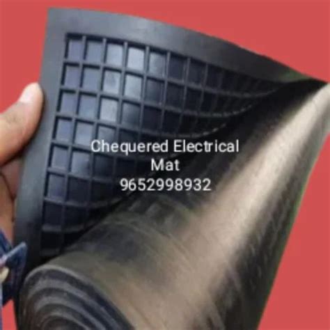 Black Plain Use Of Chequired Electrical Rubber Sheet For Industrial At ₹ 1200 Piece In Hyderabad