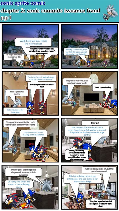 Sonic Sprite Comic Chapter 2 Pg 1 Mature Dark Humour Sonic The