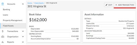 How To Enter Depreciation For A Specific Fixed Asset Rei Hub