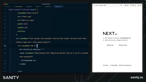 Display Content In A Next Js Front End Day One With Sanity Studio Sanity Learn