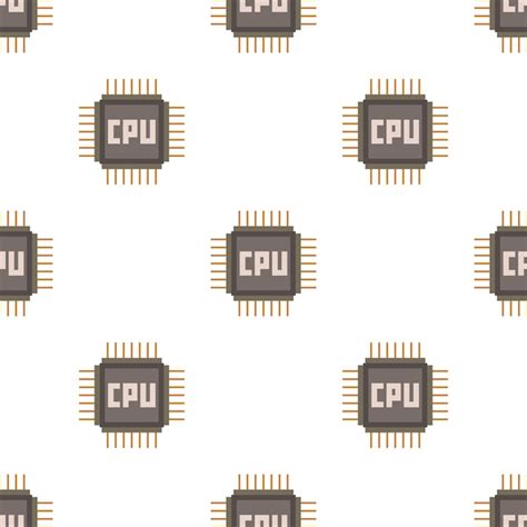 Premium Vector Cpu Pattern Seamless Background Texture Repeat