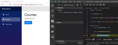 Run Blazor In A Docker Container With Visual Studio Code Remote Development Microsoft Industry