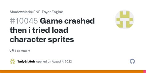 Game Crashed Then I Tried Load Character Sprites · Issue 10045