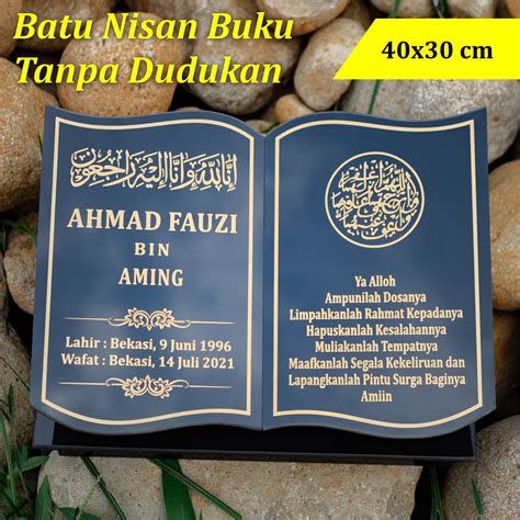 Detail Contoh Papan Nisan Kayu Koleksi Nomer