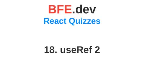 18 Useref 2 Bfe Dev Prepare For Front End Job Interviews