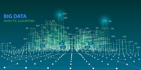Abstract Infographics With Grid Mesh And Data On Blue Background 3d