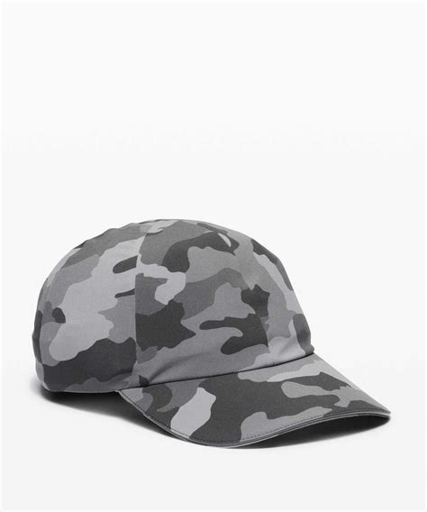 Lululemon Fast And Free Mens Run Hat Heritage 365 Camo Rhino Grey