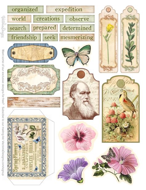 40 Free Vintage Junk Journal Printables Artofit