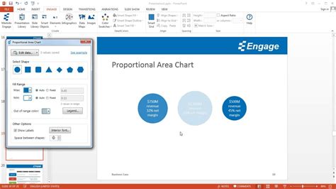 Create A Proportional Area Chart In Engage Powerpoint Add In Youtube