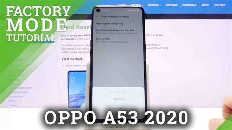 How To Factory Reset Oppo A Erase Personal Data Customized Settings Youtube