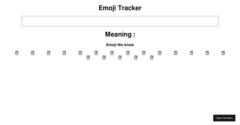 Emoji Trackerforked Codesandbox