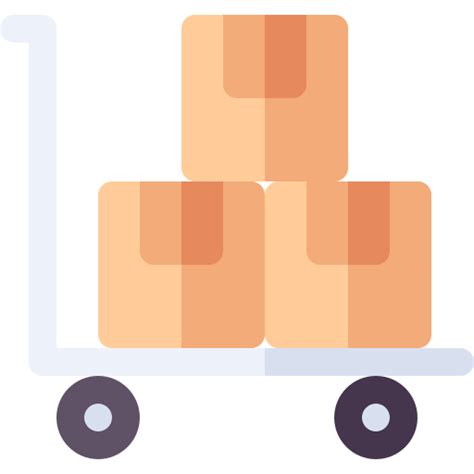 Icono De Caja De Entrega Basic Rounded Flat