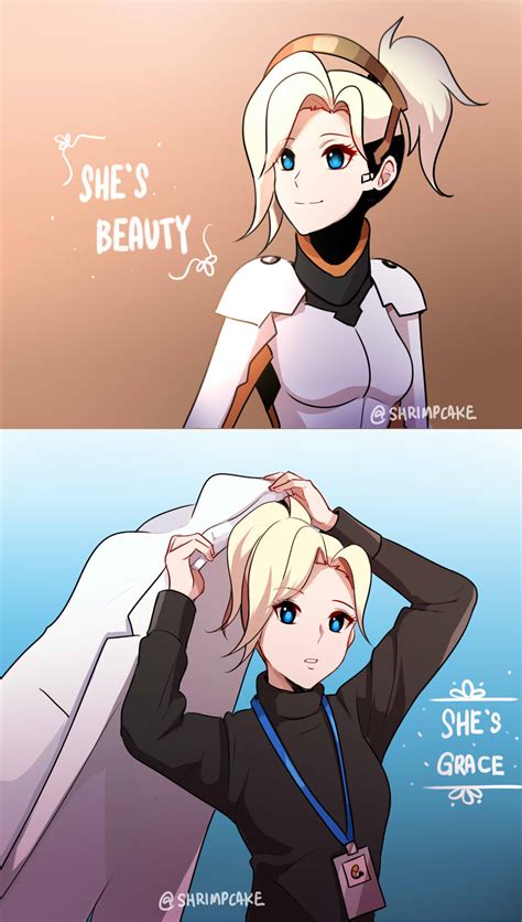 Pharah Фарра Overwatch Comics Mercy Overwatch Мерси