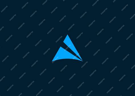 Premium Vector Letter A Triangle Logo Design Vector Illustration Template