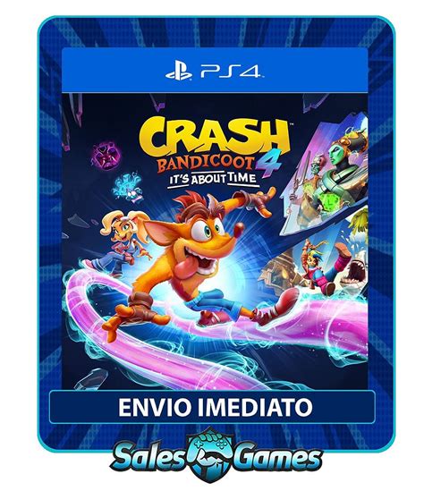 Crash Bandicoot 4 Its About Time Ps4 Edição Padrão Primária