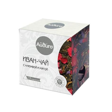 Иван чай с клюквой и мятой «Айдиго 30 г 15х2г — Магазин «Калинка