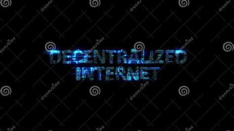 cybernetical electrical light shining text decentralized internet in