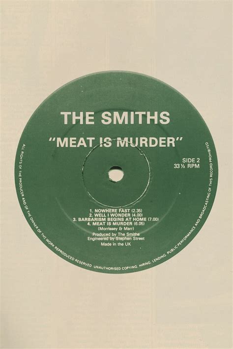 The Smiths Meat Is Murder Poster Postertok