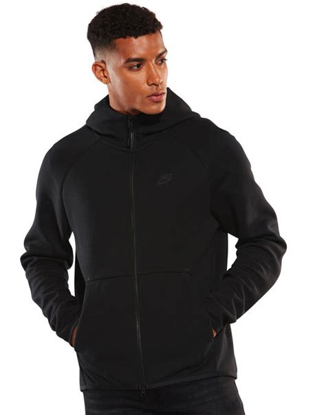 Nike Mens Tech Fleece Full Zip Hoodie Black Life Style Sports Ie