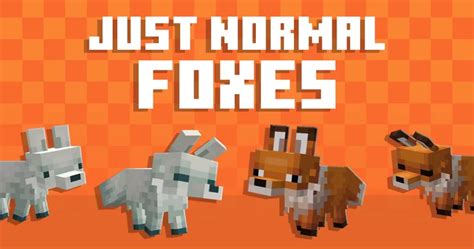 Just Normal Foxes Minecraft Texture Pack