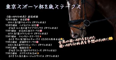 1118土東京スポーツ杯2歳ステークス：追い切り分析表｜追い切り・調教重視の競馬予想