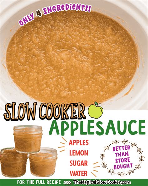 Slow Cooker Applesauce The Magical Slow Cooker