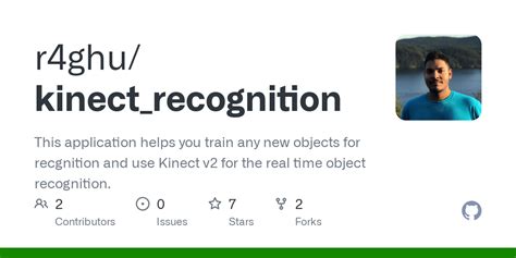 GitHub R Ghu Kinect Recognition This Application Helps You Train Any New Objects For