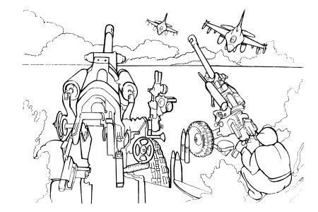Desenho De Combate Militar Para Colorir Tudodesenhos