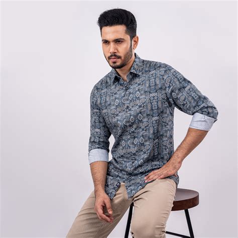 Printed Ultra Slim Fit Casual Shirt By Richman Richman Bd
